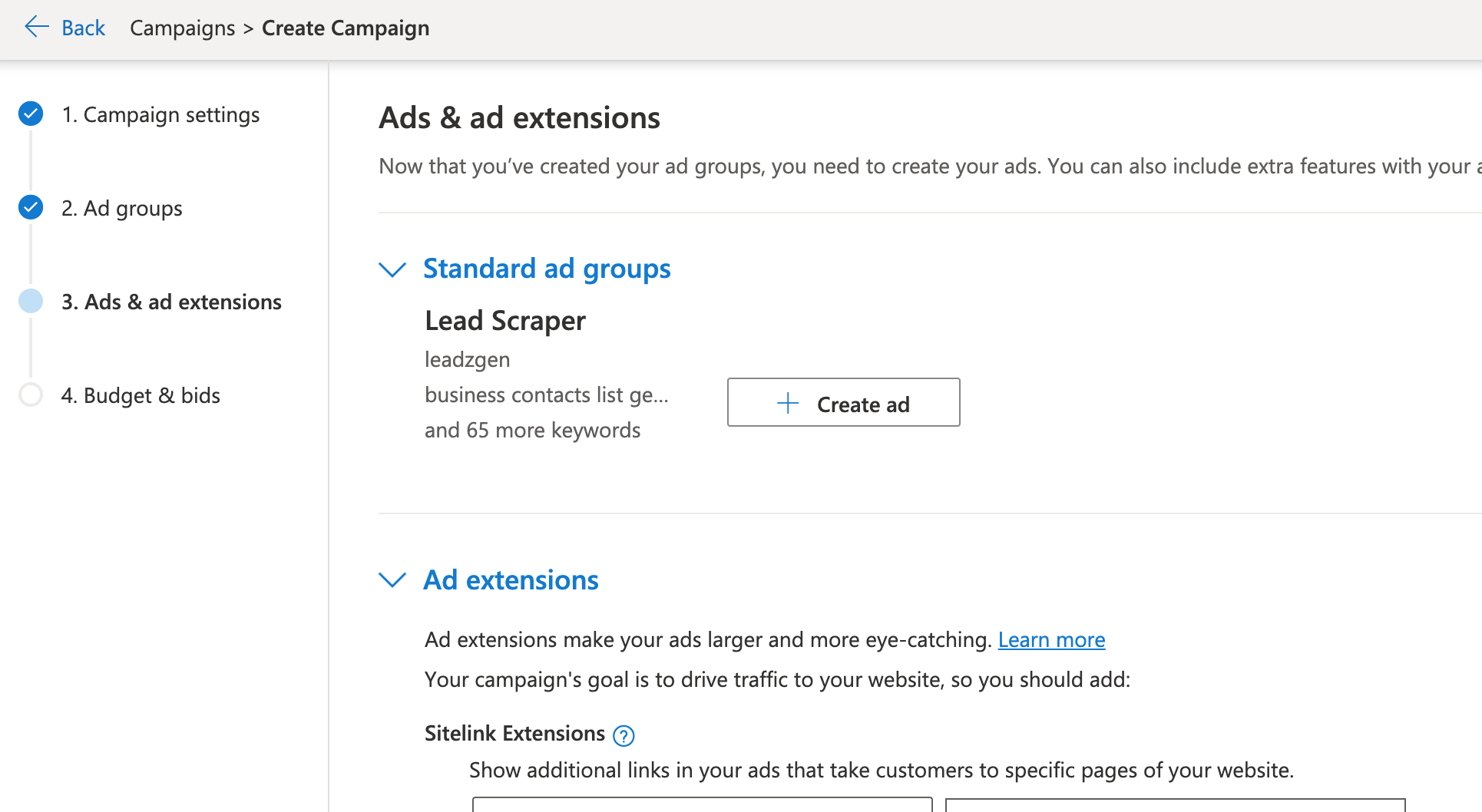 How to create your first Bing Ads Campaign - Lead Generation Tools